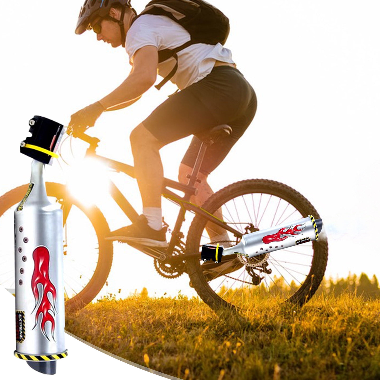 Bicycle Sound Turbine Exhaust System Spokes Modified Motorcycle Engine ...