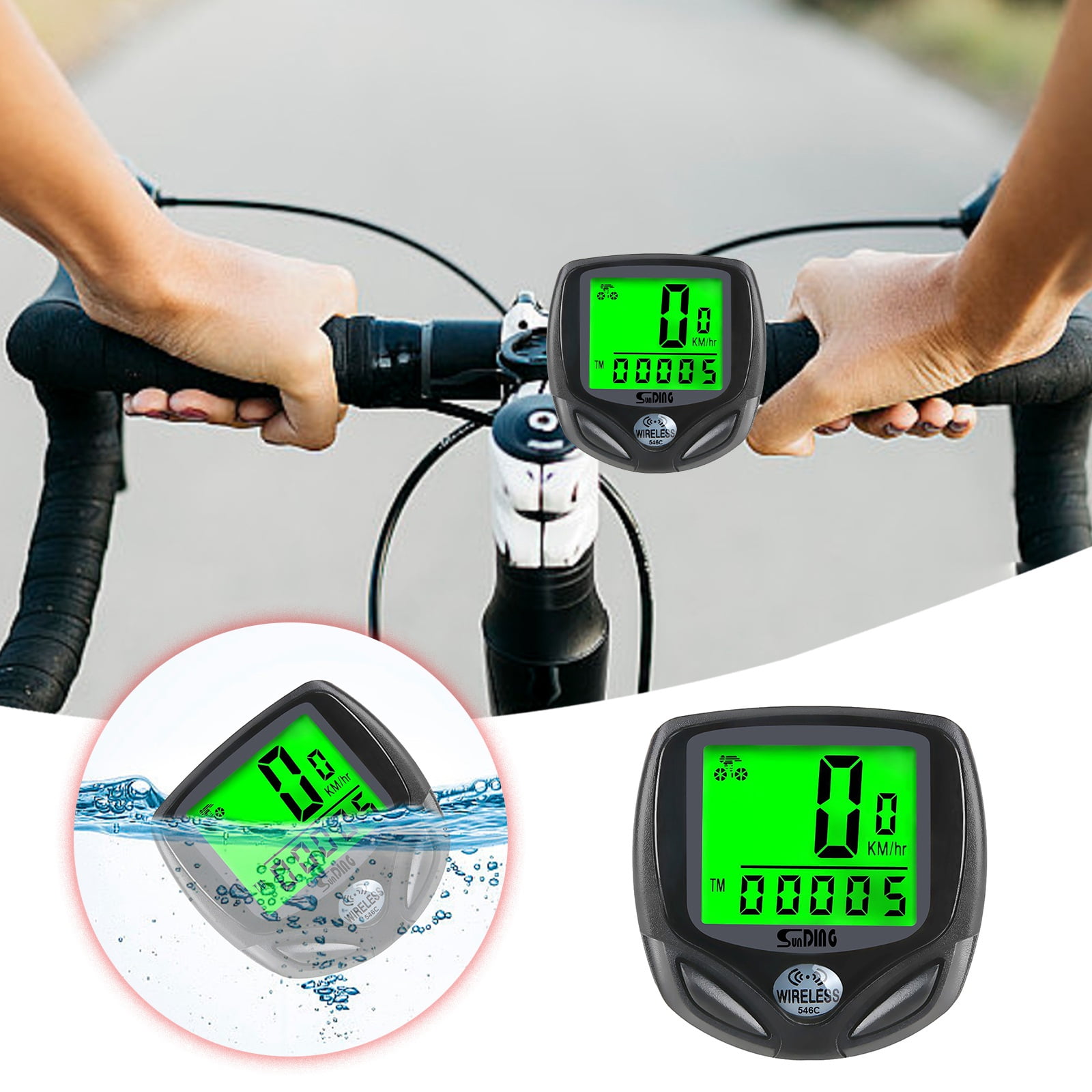 Bicycle Speedometer and Odometer Wireless Waterproof Cycle Bike ...