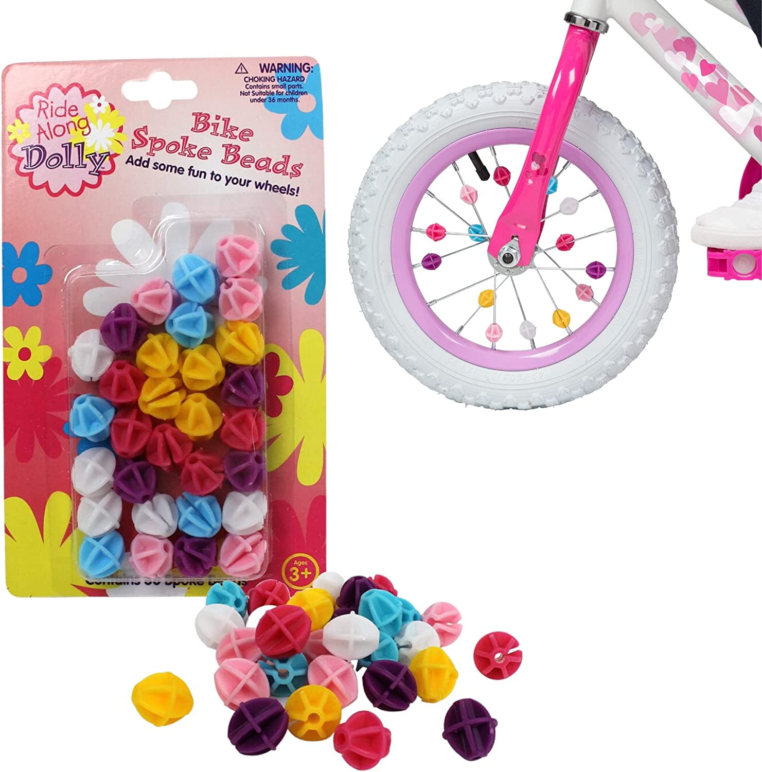 Ride Along Dolly Cycling Bicycle Spoke Beads, 30 pc - Walmart.com