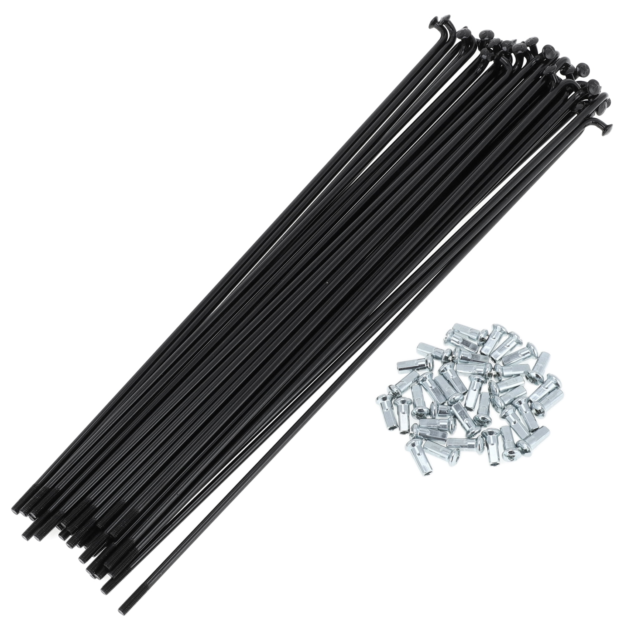 Bicycle Spokes 12G 215mm Length Bike Wheel Spokes Carbon Steel Black 1 ...