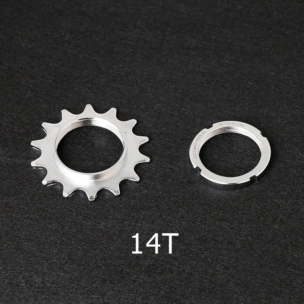 Bicycle Sprocket Fixed Gear Speed Cog Lock Ring 13T/14T/18T Track Bike ...
