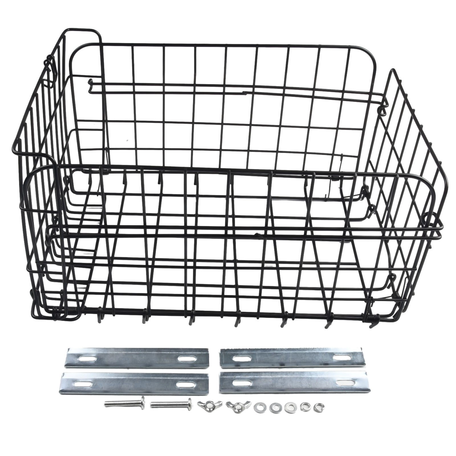 Bicycle Stainless Steel Back Basket Bicycle Folding Basket Large ...