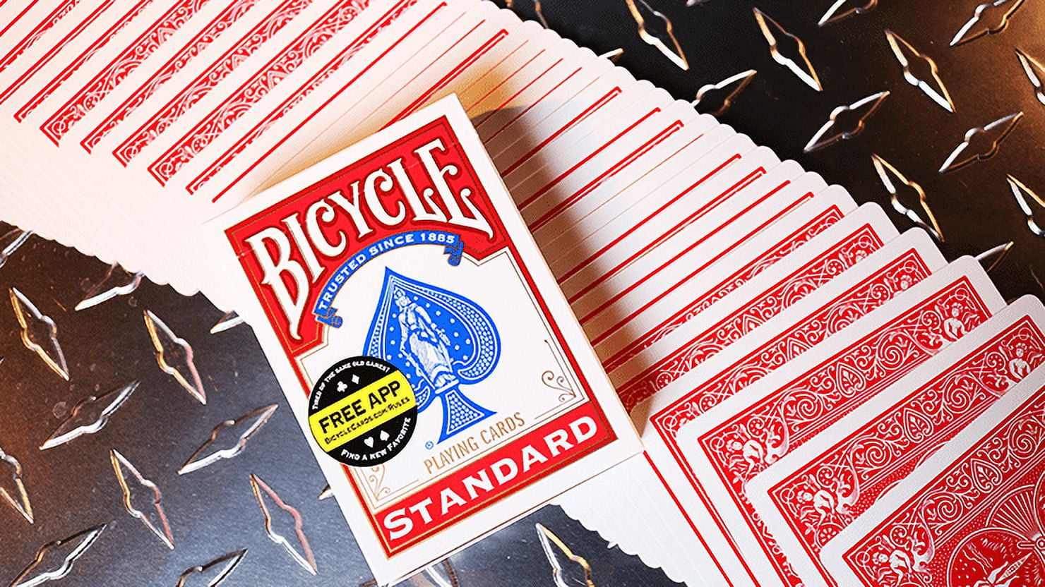 Bicycle Standard Red Poker Cards (New Box) - Walmart.com