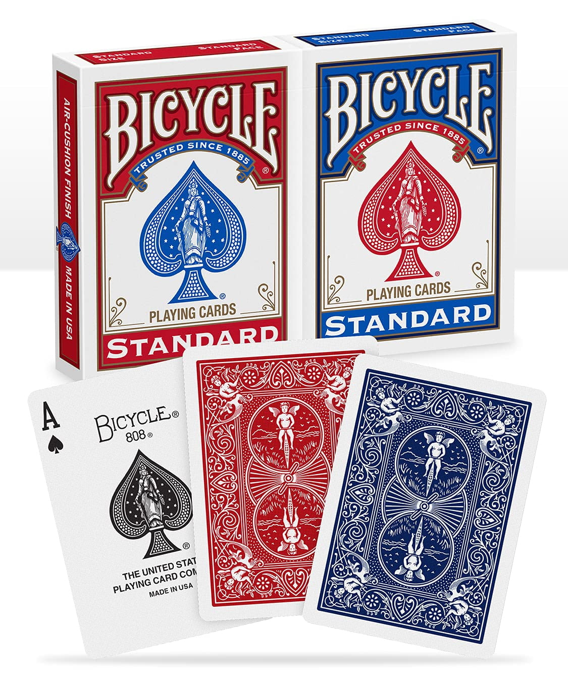 Bicycle Standard Rider Back Playing Cards Pack Of 2 For Adult | Red ...