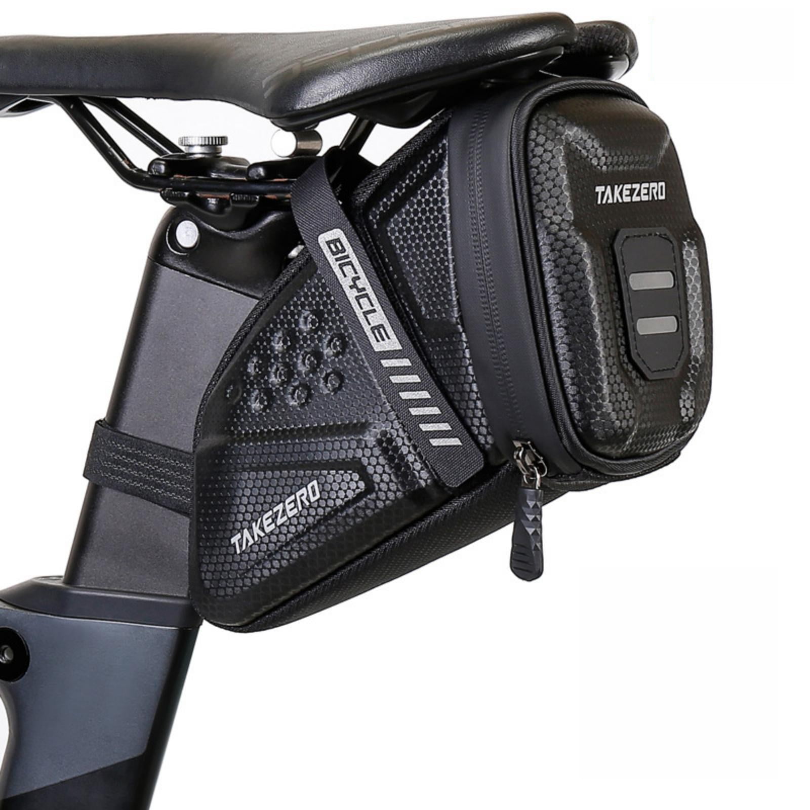 bicycle tail bag saddle bag mountain bike EVA hard shell road bike rear ...