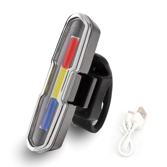 Bicycle Tail Light USB Rechargeable 15LM Bright IP43 Waterproof 3 ...