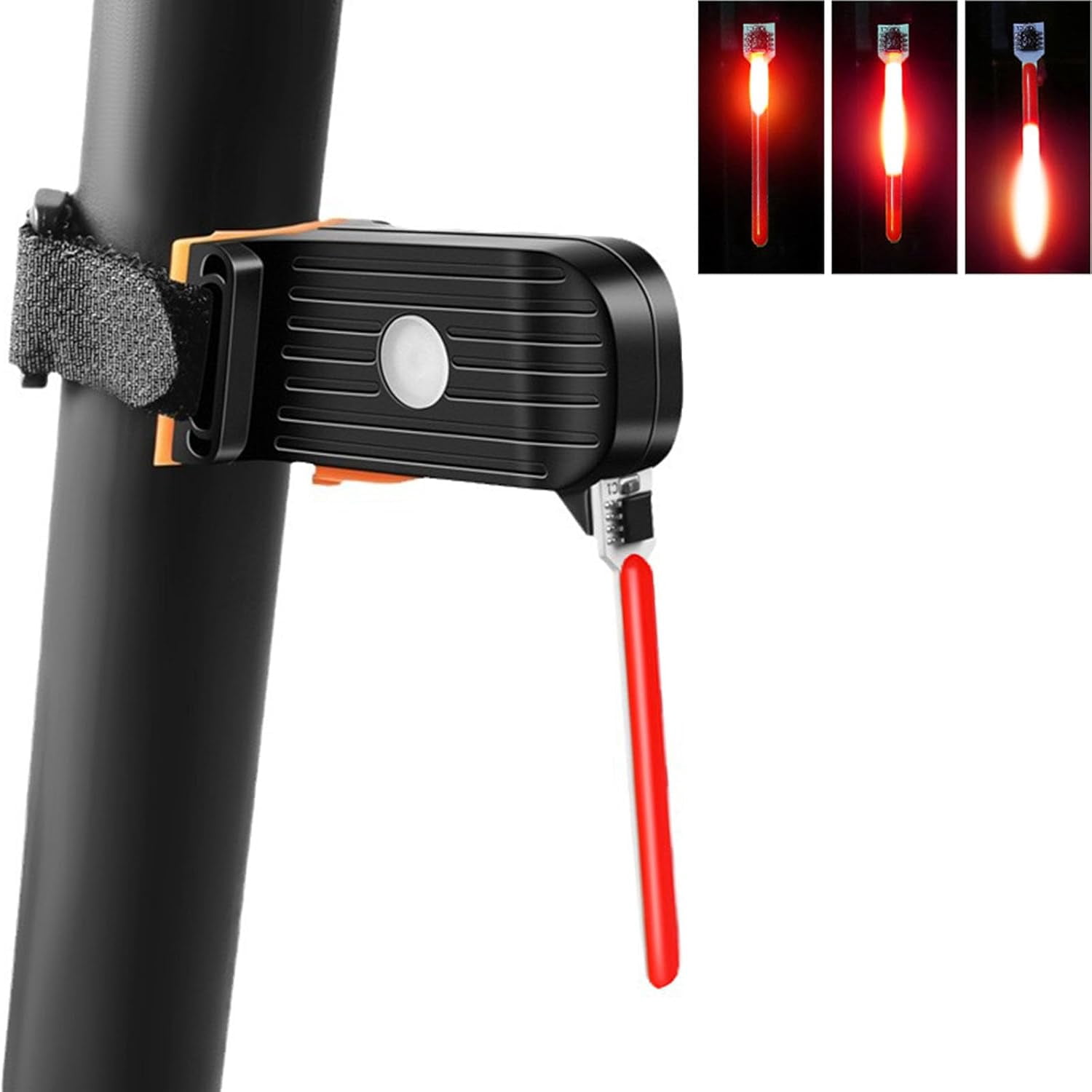 Bicycle Tail Light with Dripping Effect, Rechargeable LED Rear Light ...