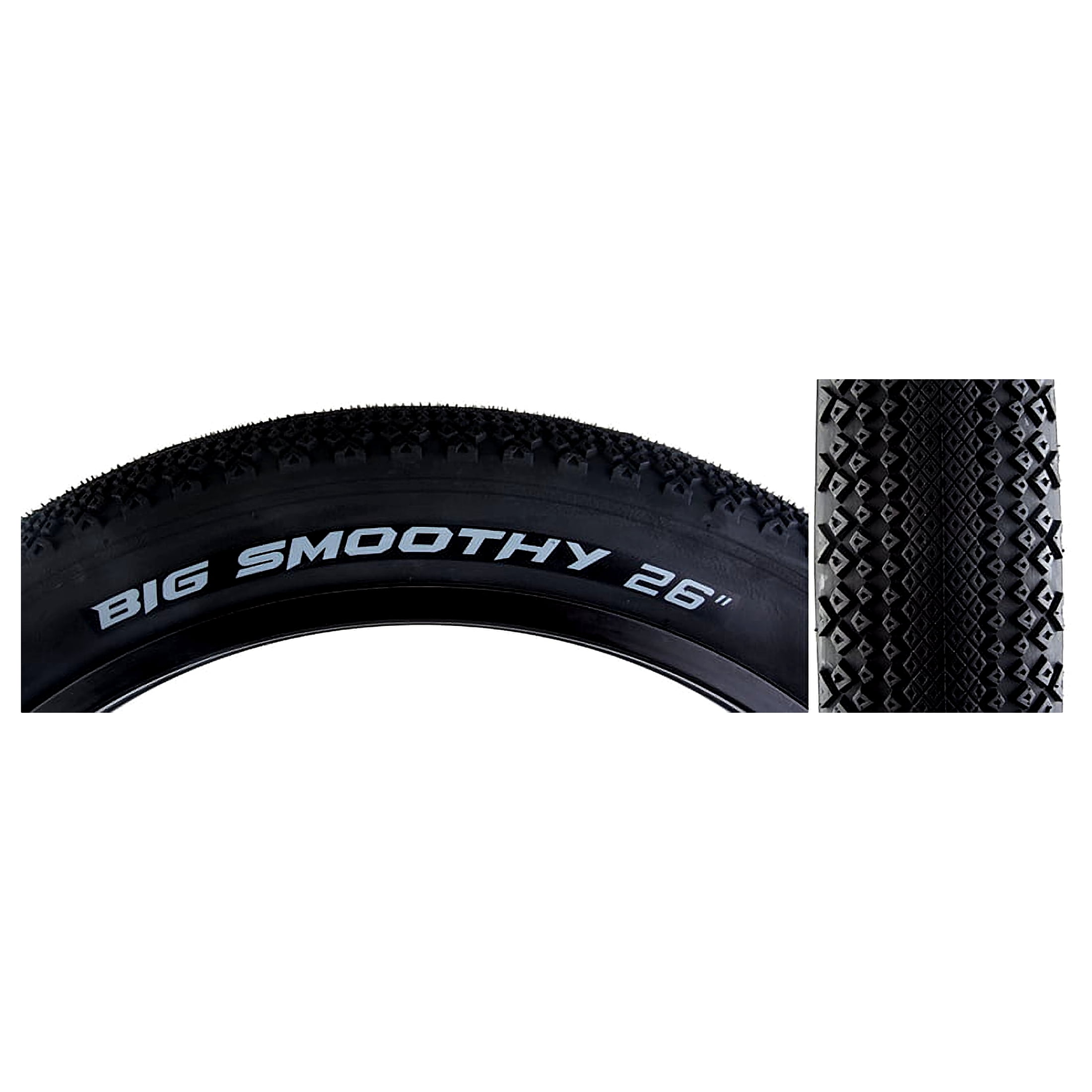 Bicycle Tire Arisun Big Smoothy 26x4.0 Fat Black Wire/30 - Walmart.com