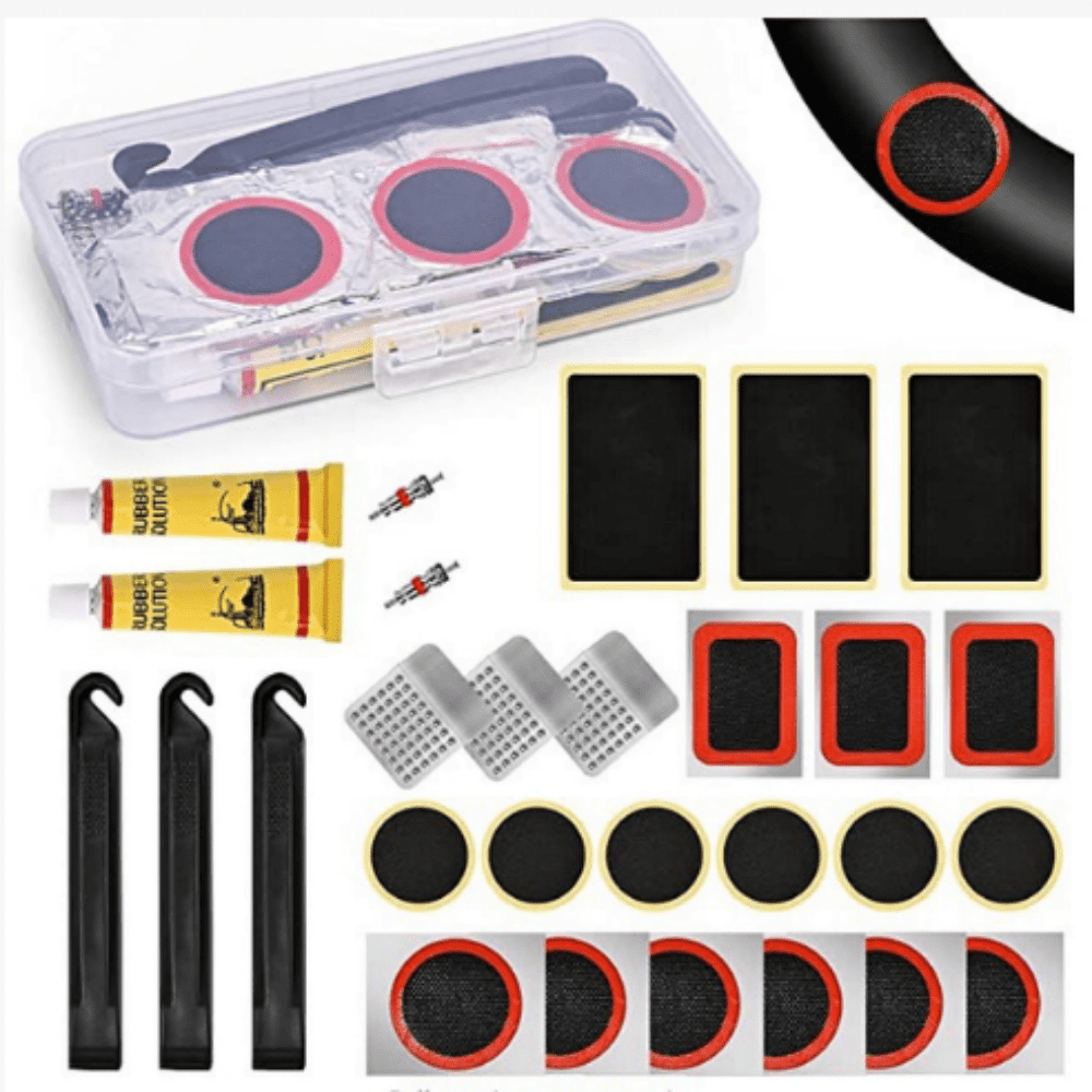 Bicycle Tire Repair Kit, Portable Tire Lever Bicycle Patch Kit ...