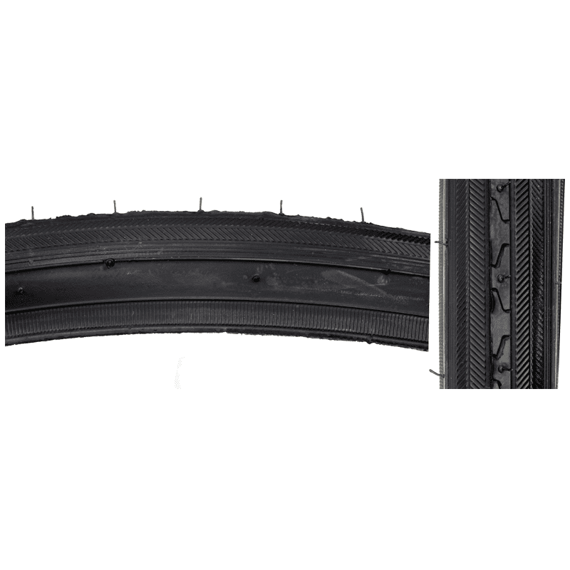Sunlite Bicycle K35 Road Tire 27x1-1/4" Black Wire Clincher 630-ISO 27" Bike - Walmart.com