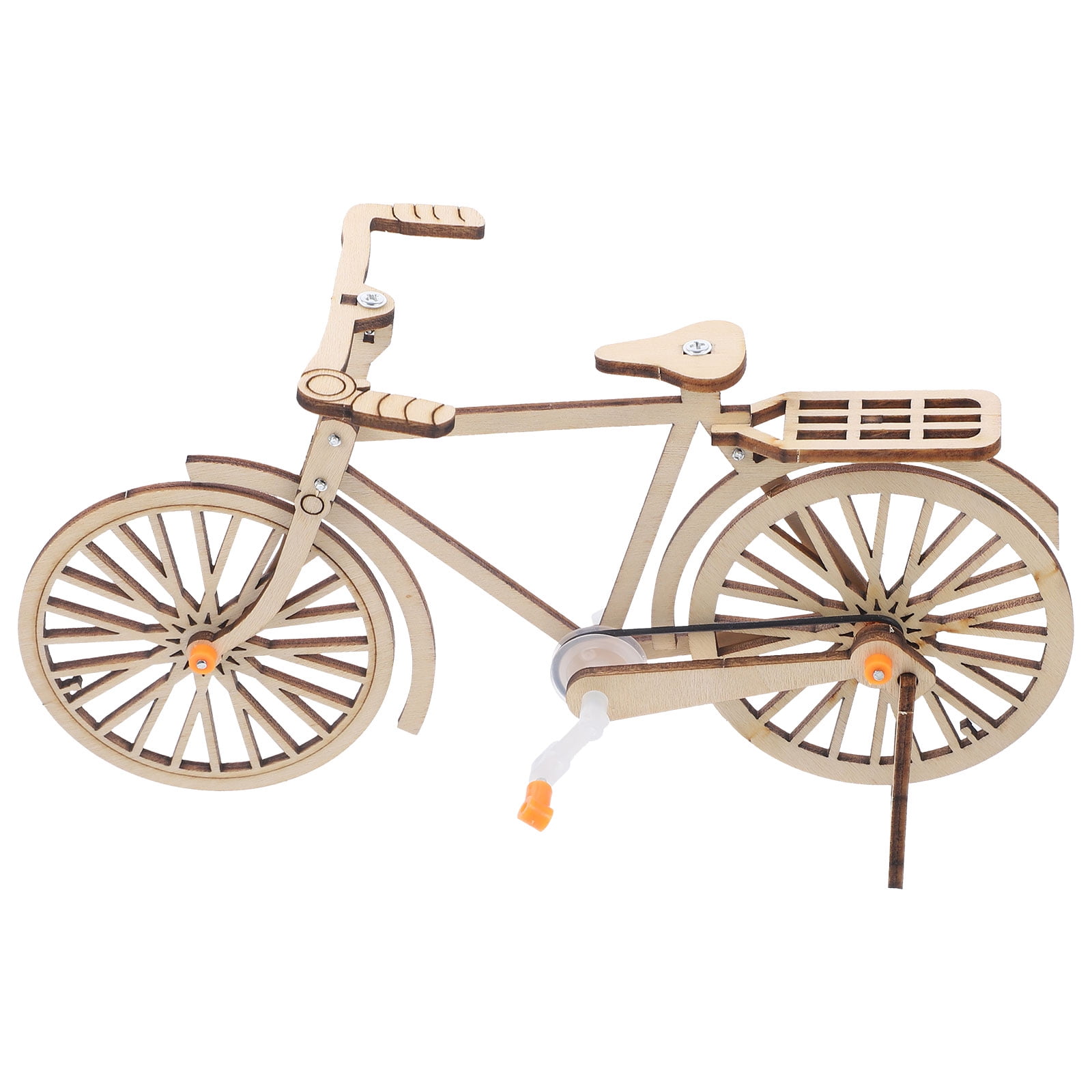 HOMEMAXS DIY Wooden Mechanical Vintage Bike Model for Creative Learning ...