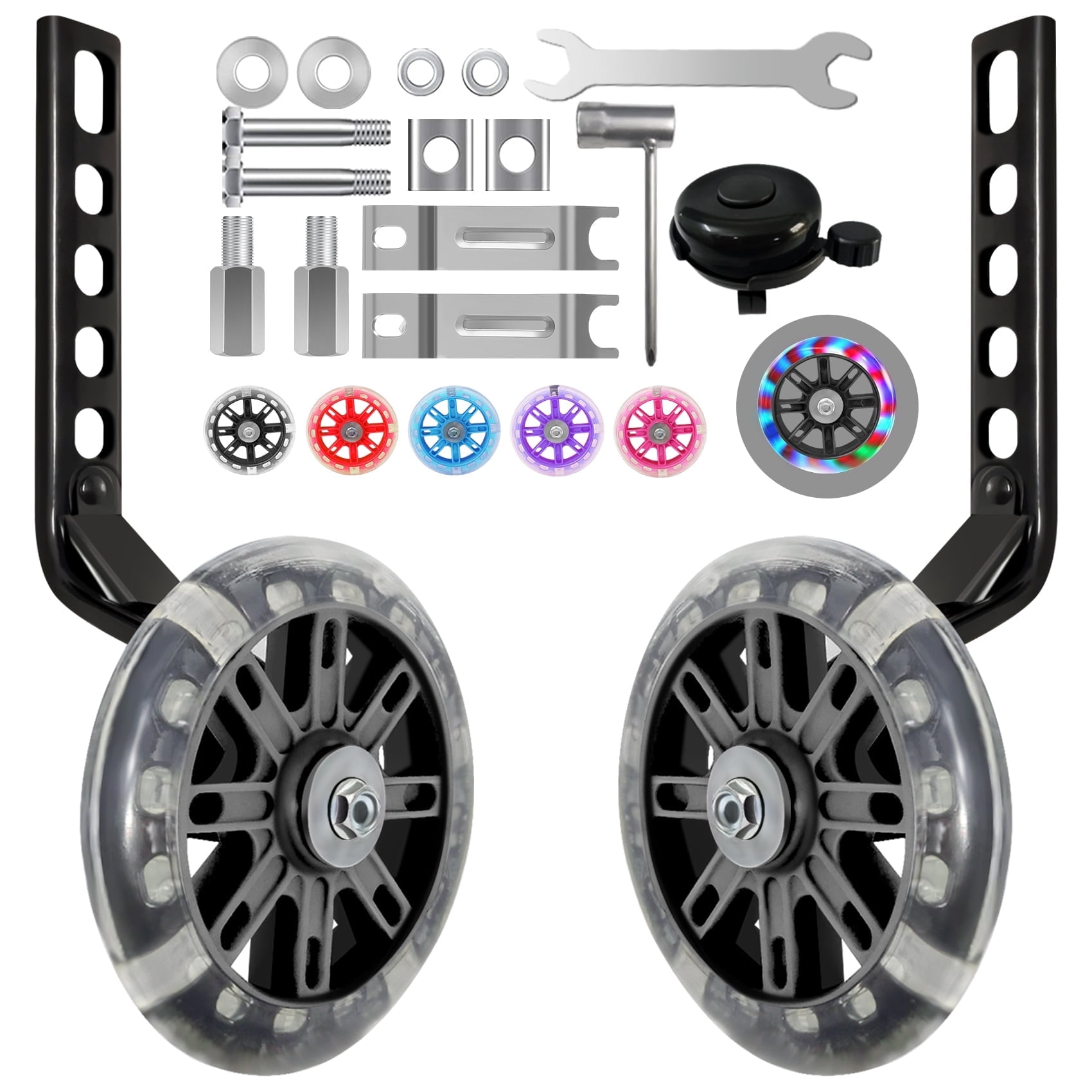 OHHLIHOME Bicycle Training Wheels Support Stabilizers for 12 to 20 Inch ...