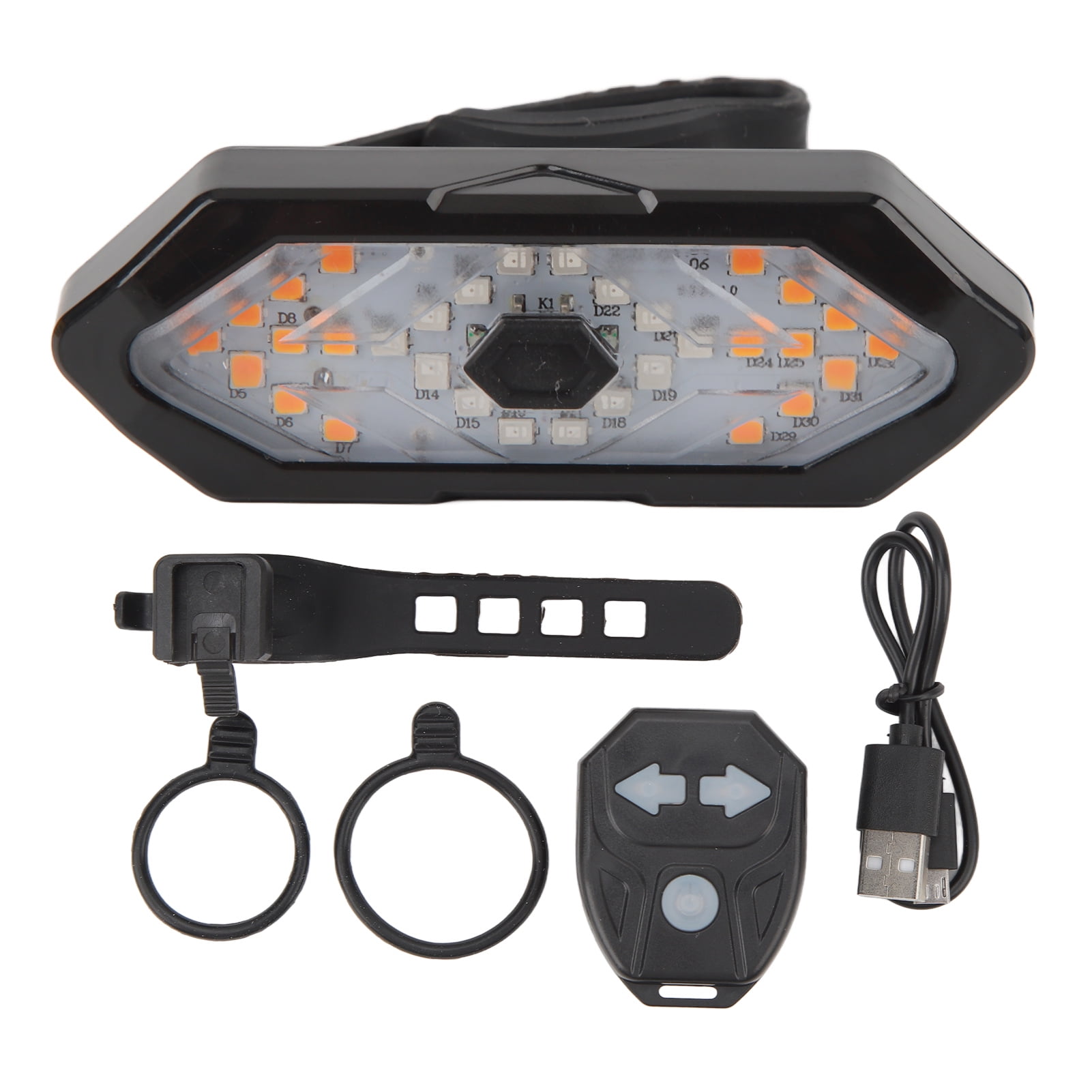 Bicycle Turn Signals and Tail Lights USB Rechargeable Waterproof with ...