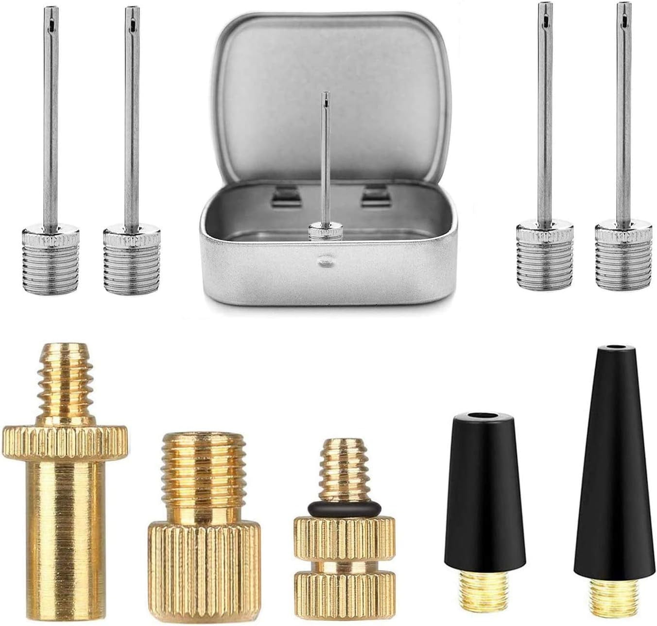 Bicycle Valve Adapter DV AV SV Converter, Ball Pump Needle, Inflation ...