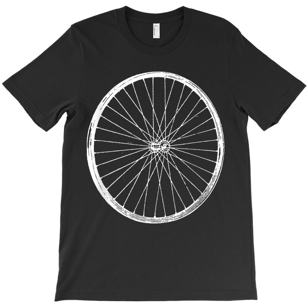 Bicycle Wheel Cycling Fans Rim Spoke Dirt Road Tires Biking Themed ...