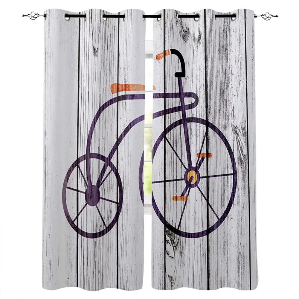 Bicycle Window Curtains Living Room r Curtains for Bedroom Luxury Home ...