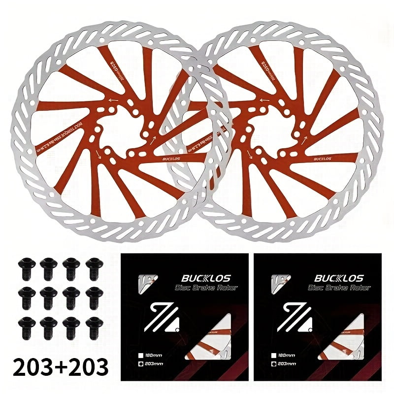Bicycle brake rotors, 2 pieces, 160/180/203 mm, stainless steel ...