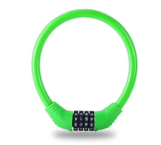 Bicycle combination lock wire lock mountain bike four-digit combination ...