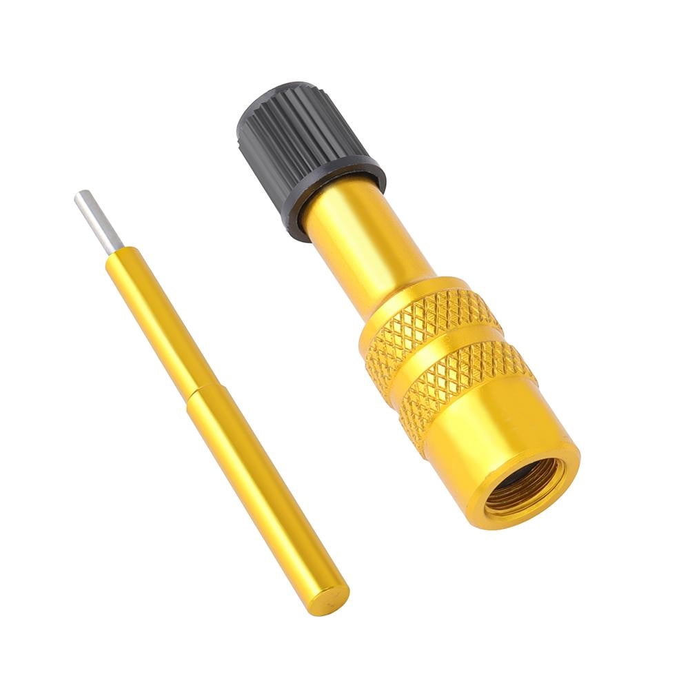 Bicycle front fork rear bladder style gas extension conversion nozzle ...