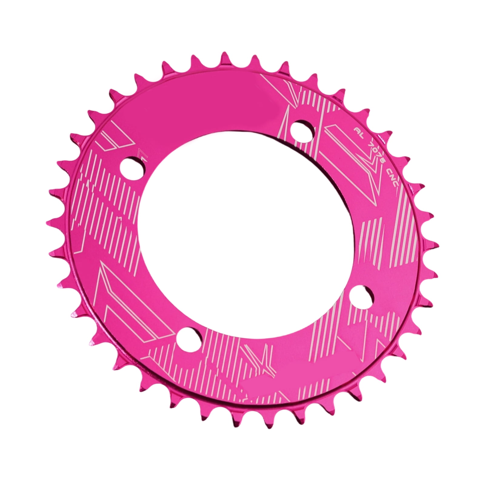 Bicycles 104BCD Crank Narrow Wide Chainring 32T/34T/36T/38T Aluminum Alloys Bike Round Cycling ...