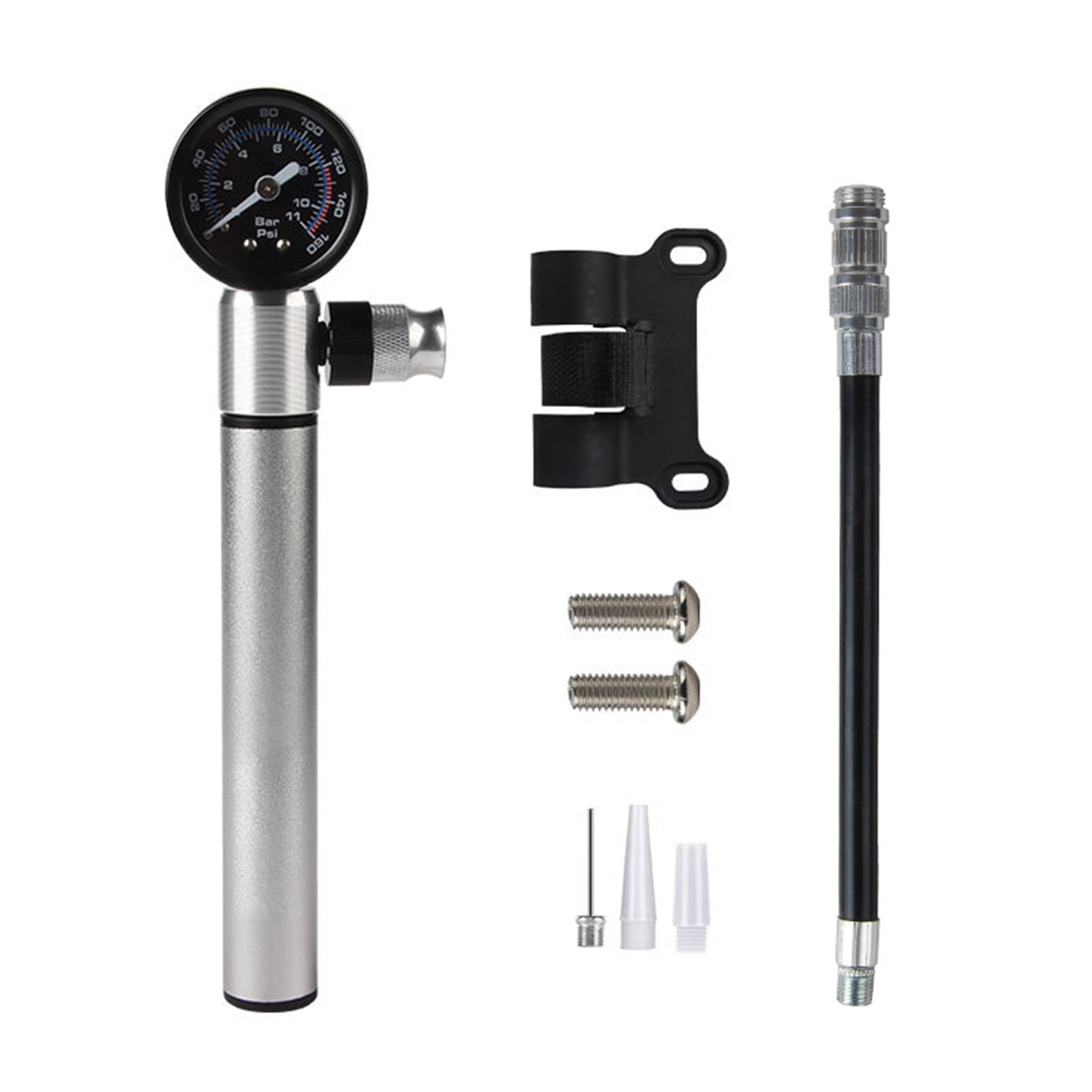 Bicycles Tire Pumps Portable Air Inflator Small Bike Pumps with Pressure Gauge for Mountain Bike ...