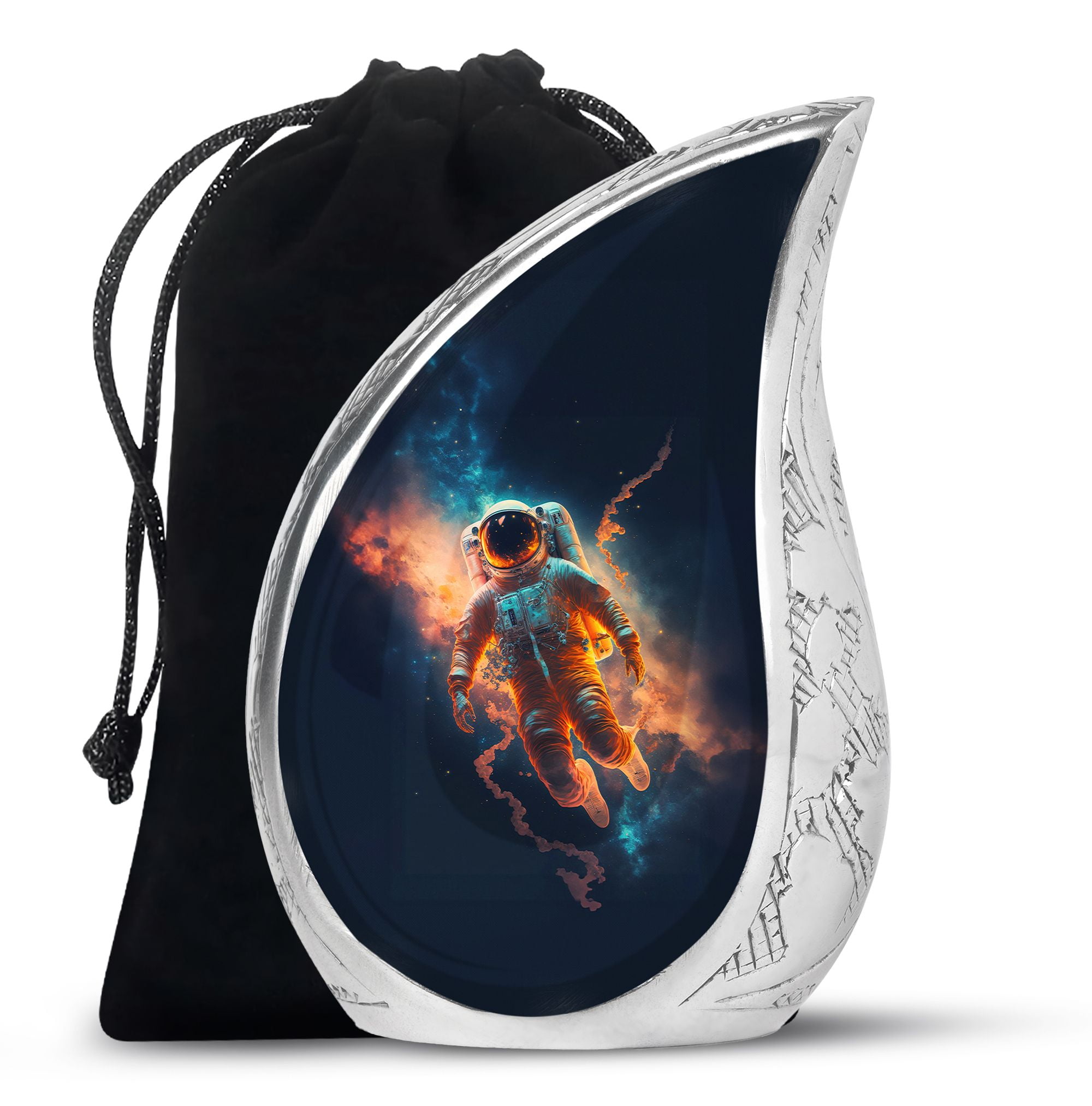 Bicycling Astronaut Large Unique Urns For Ashes Adult Mother ...