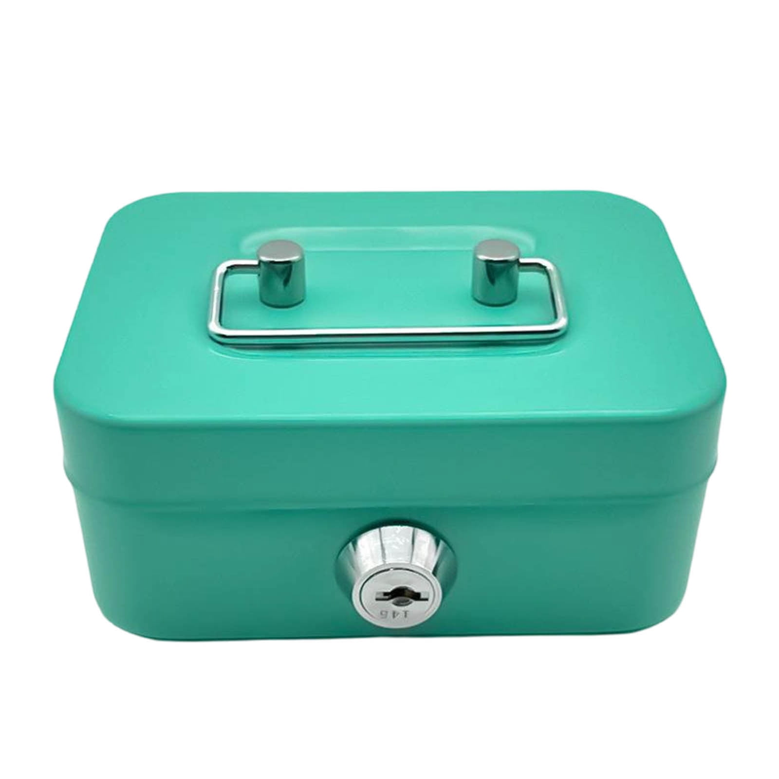 Bid Discount, Metal Cash Box Storage, Small Lockable Box, Compact ...