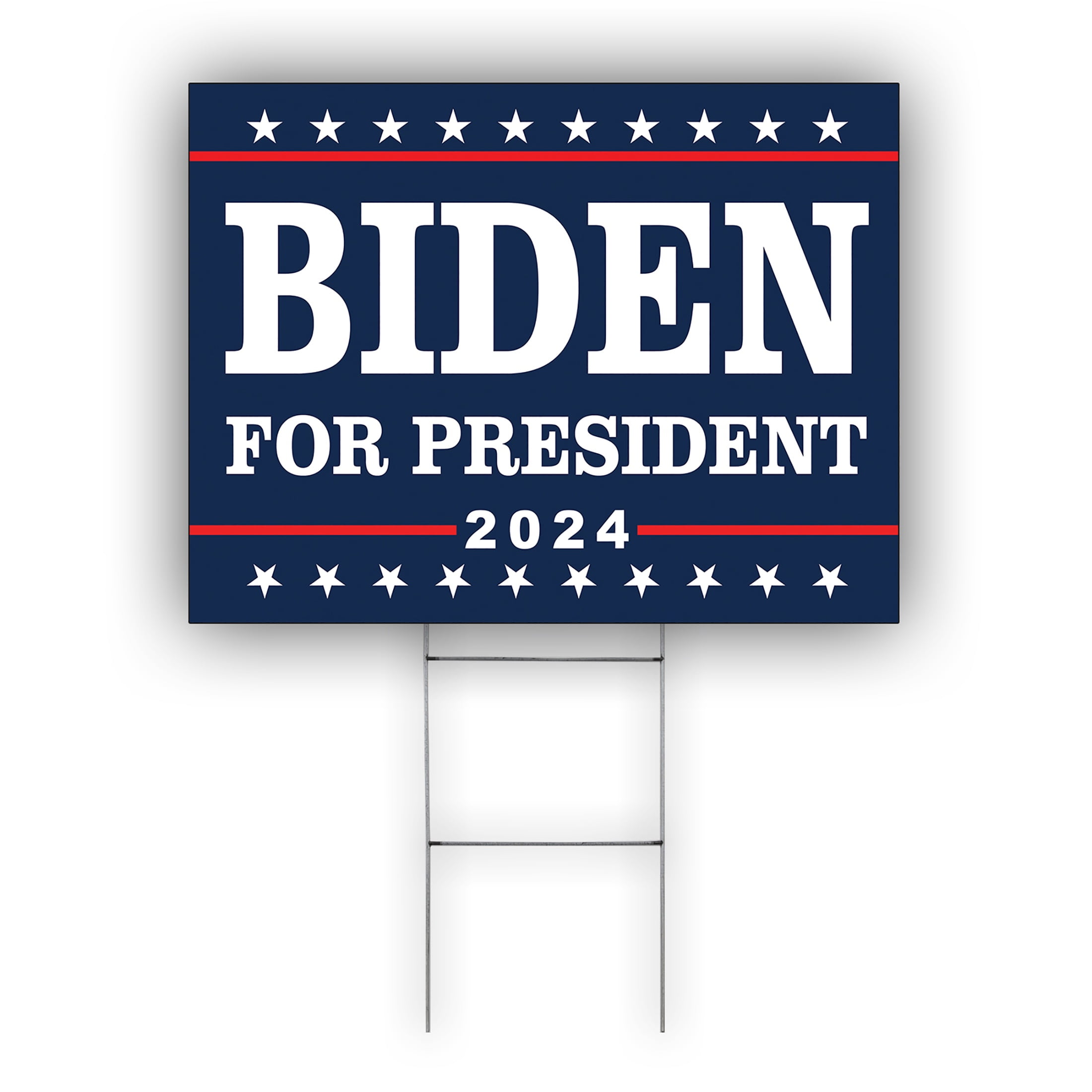 Biden For President 2024 Vote Coroplast Yard Sign With H Stake ( 12 x ...