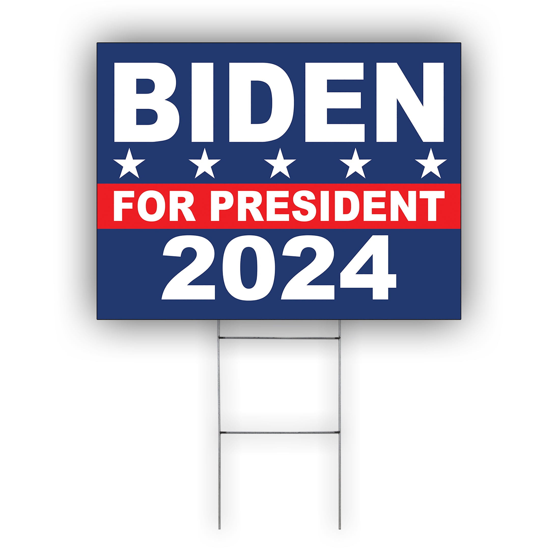 Biden For President 2024 Vote Coroplast Yard Sign With H Stake ( 18 x ...