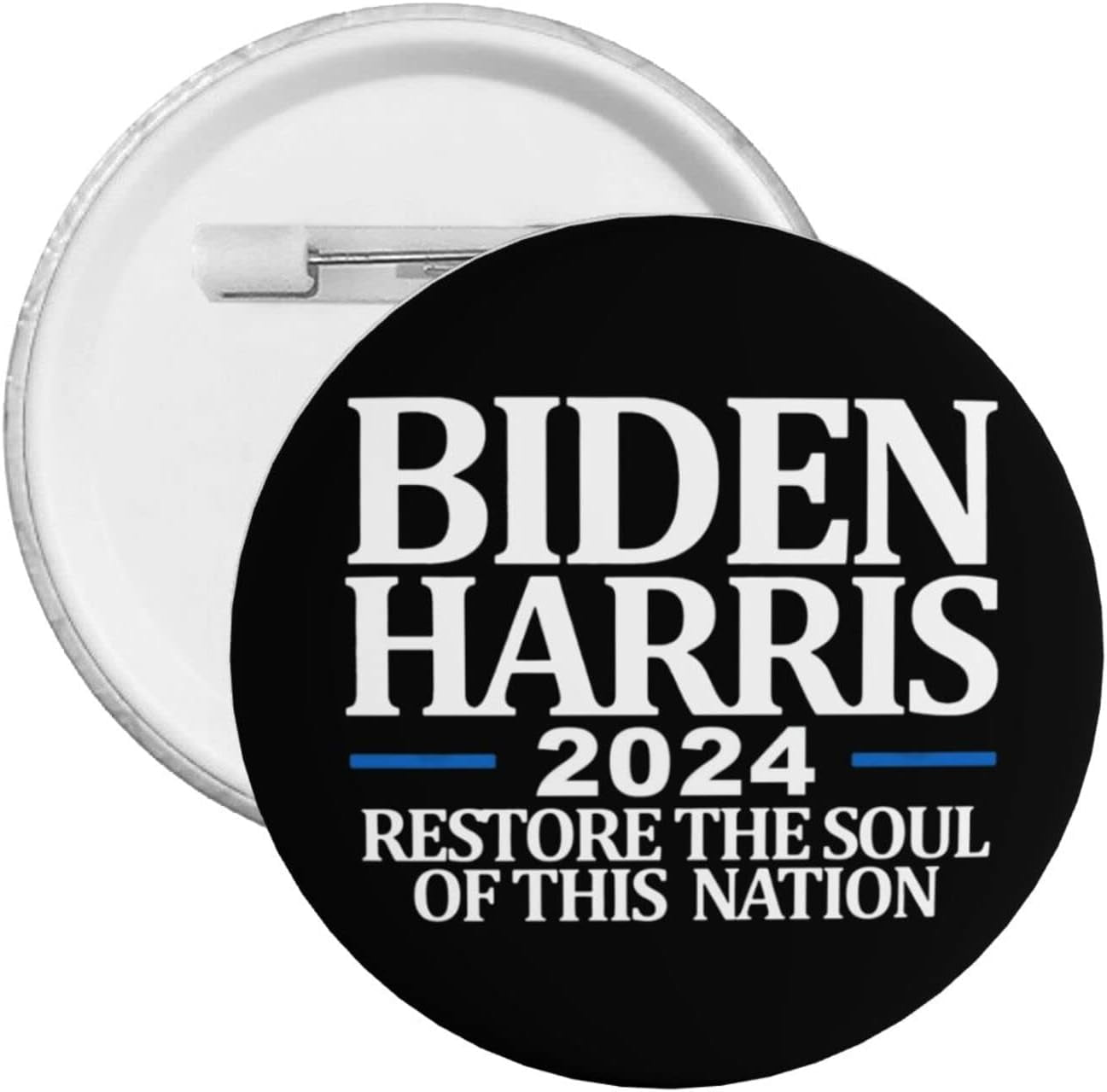 Biden Harris 2024 Buttons Badges 1.2 Inch (30mm) Round Brooch Pins ...