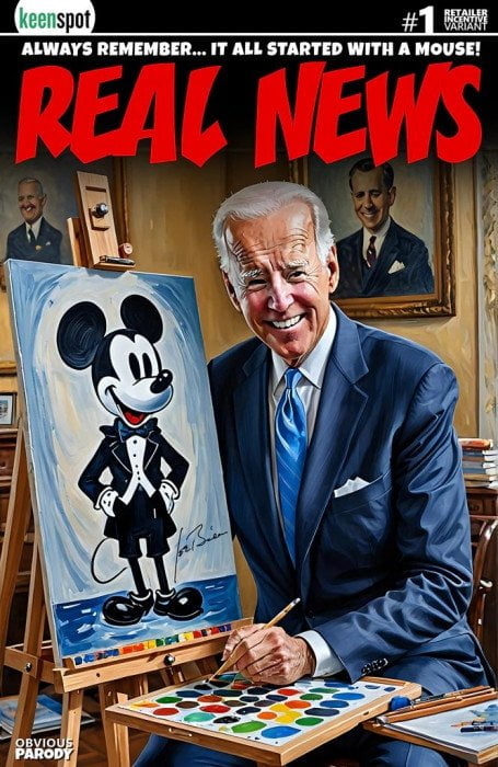 Biden's Titans Vs. Mickey Mouse #1H VF ; Keenspot Comic Book - Walmart.com
