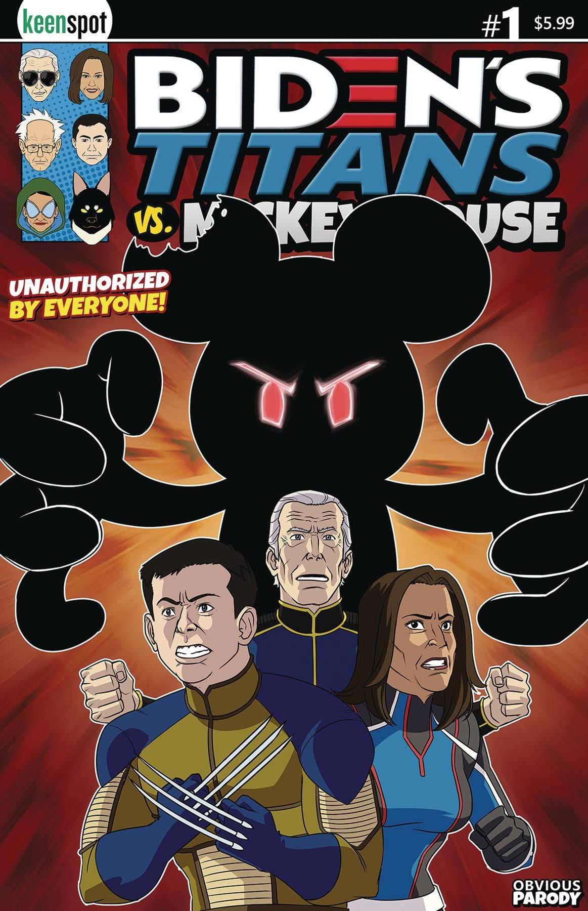 Bidens Titans Vs Mickey Mouse (unauth) #1 Cvr A Mickey Unlea Keenspot ...