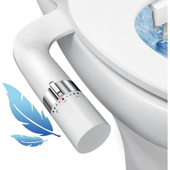 Bidet Attachment For Toilet, -Slim Dual Nozzle Bidet Toilet Seat, Non ...