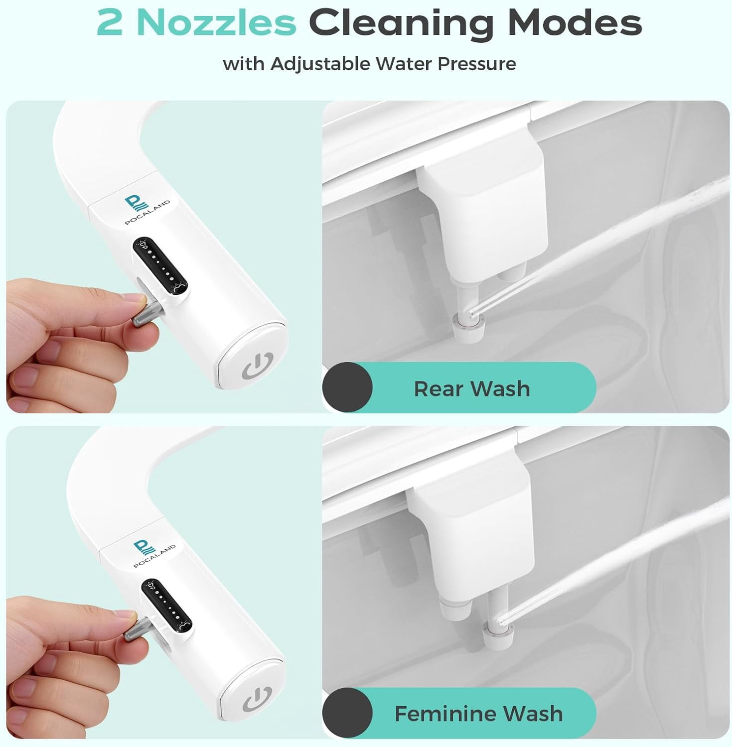 Bidet Attachment for Toilet, Non-Electric Cold Water Bidet with ...