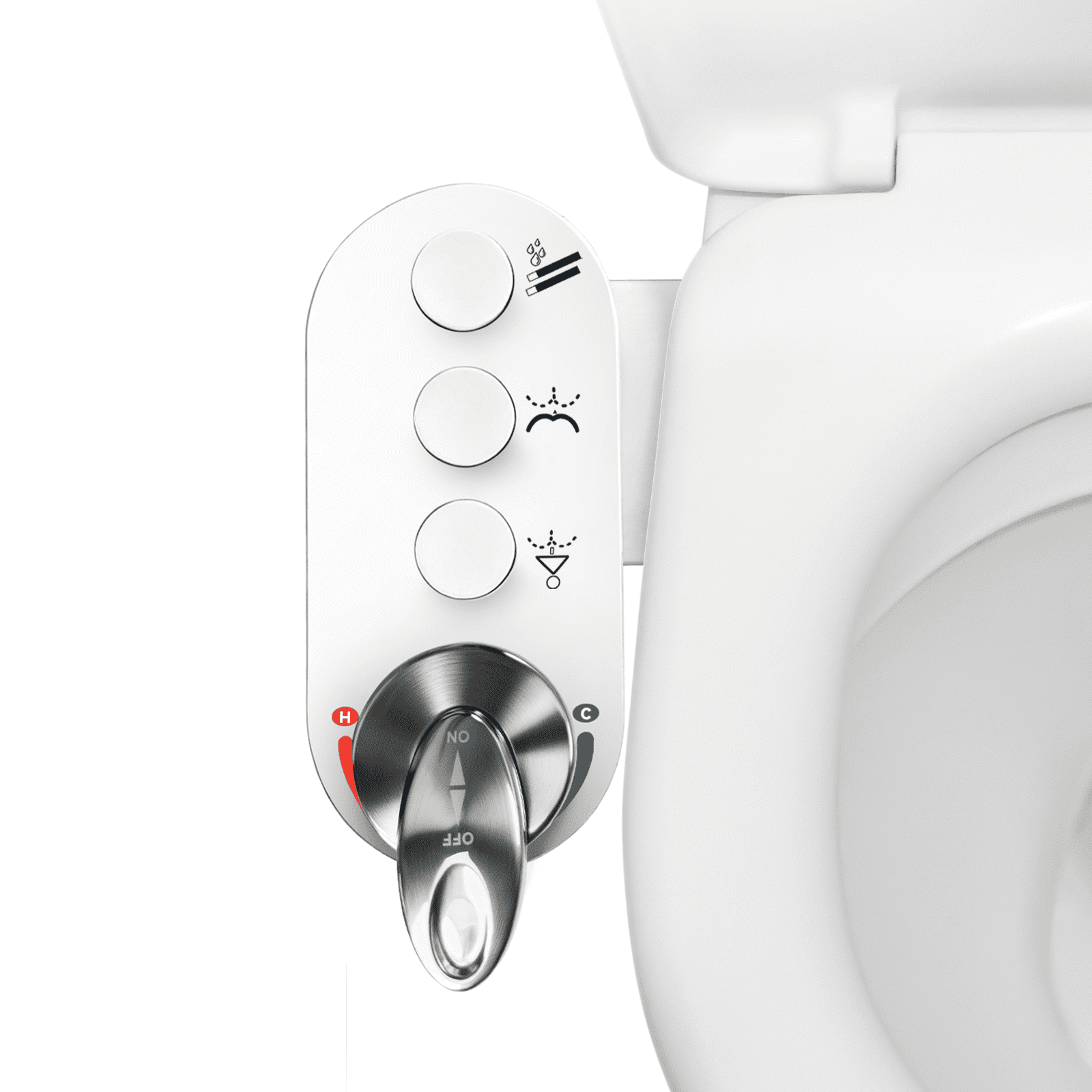 Bidet Attachment for Toilet Seat, Hot and Cold Water Spray Non-Electric ...