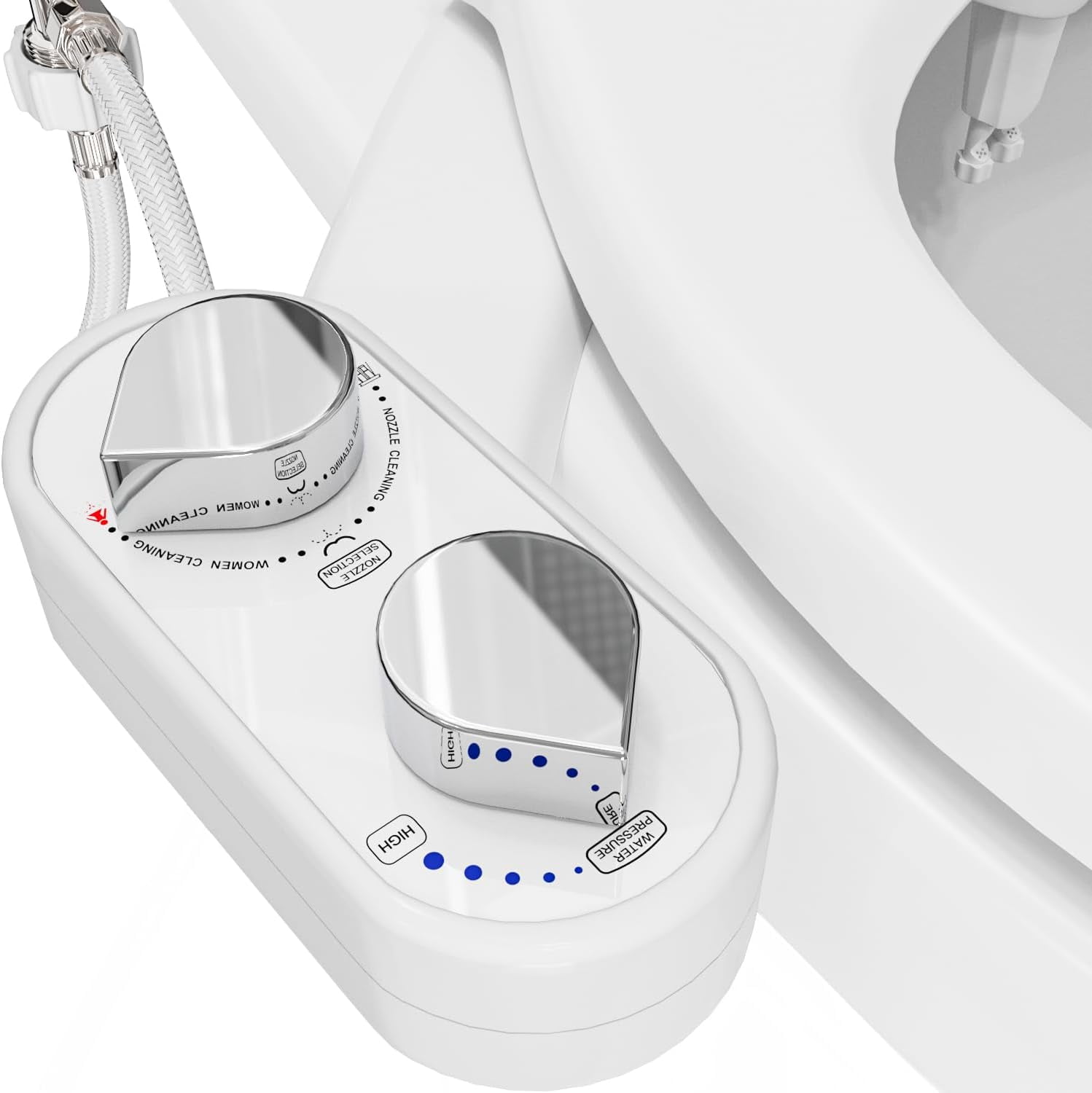 Bidet Attachment for Toilet - Self-Cleaning Dual Nozzle Bidet Toilet ...