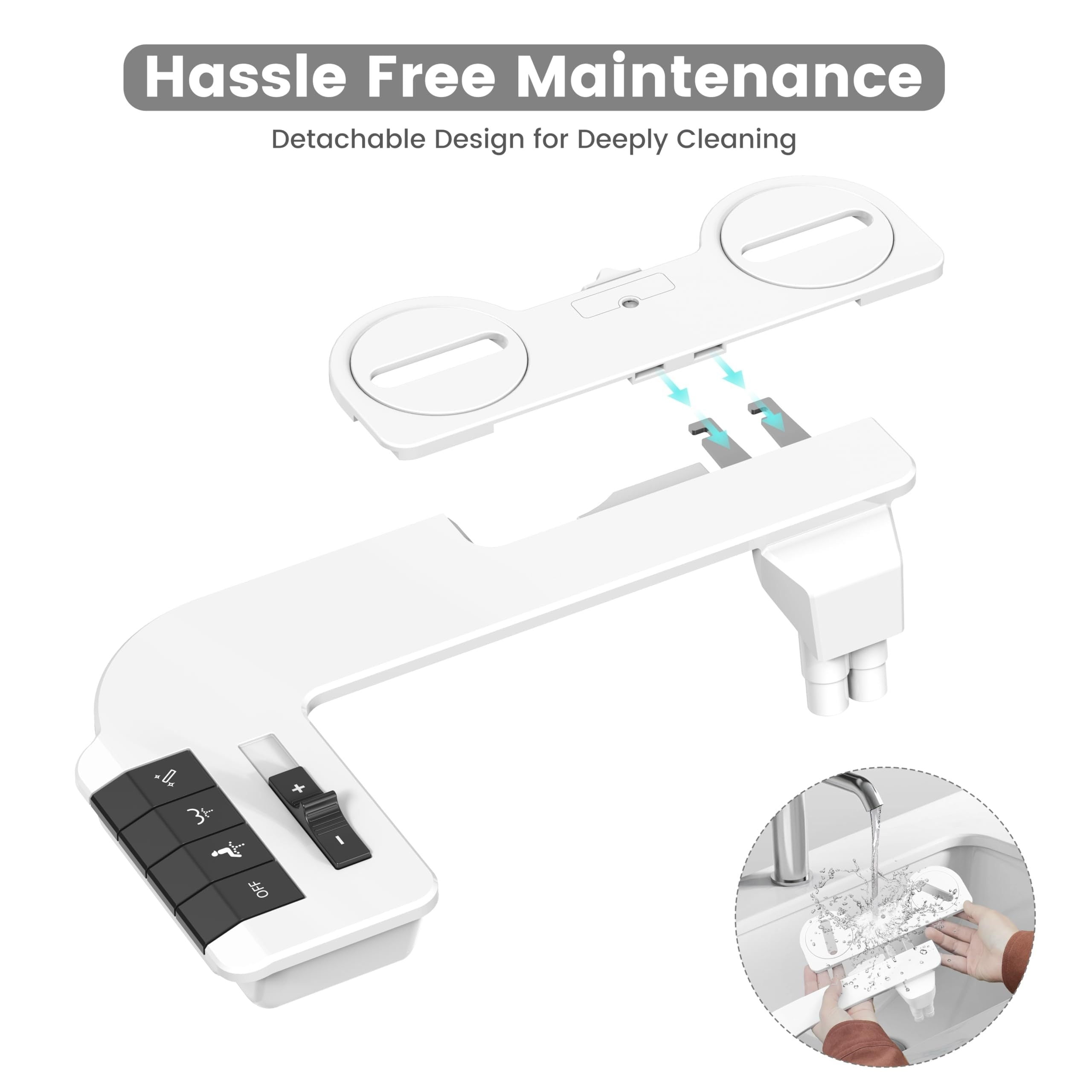 Bidet Attachment For Toilet Ultra-Slim Bidets For Existing Toilets, Non ...