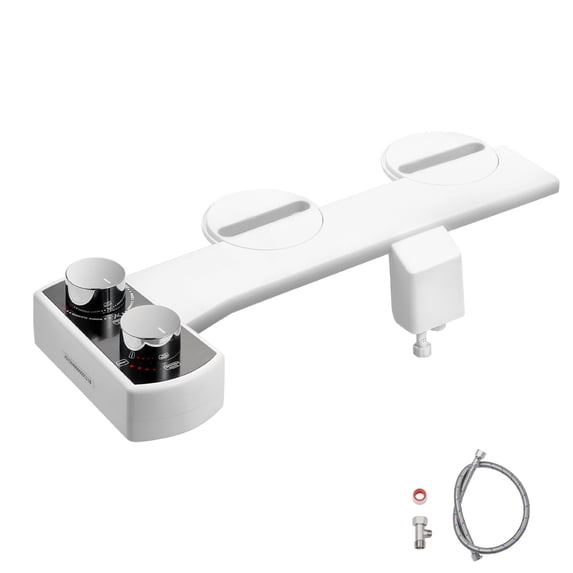 Non-Electric Bidet Attachment for Toilet Dual Nozzle Rear & Feminine ...