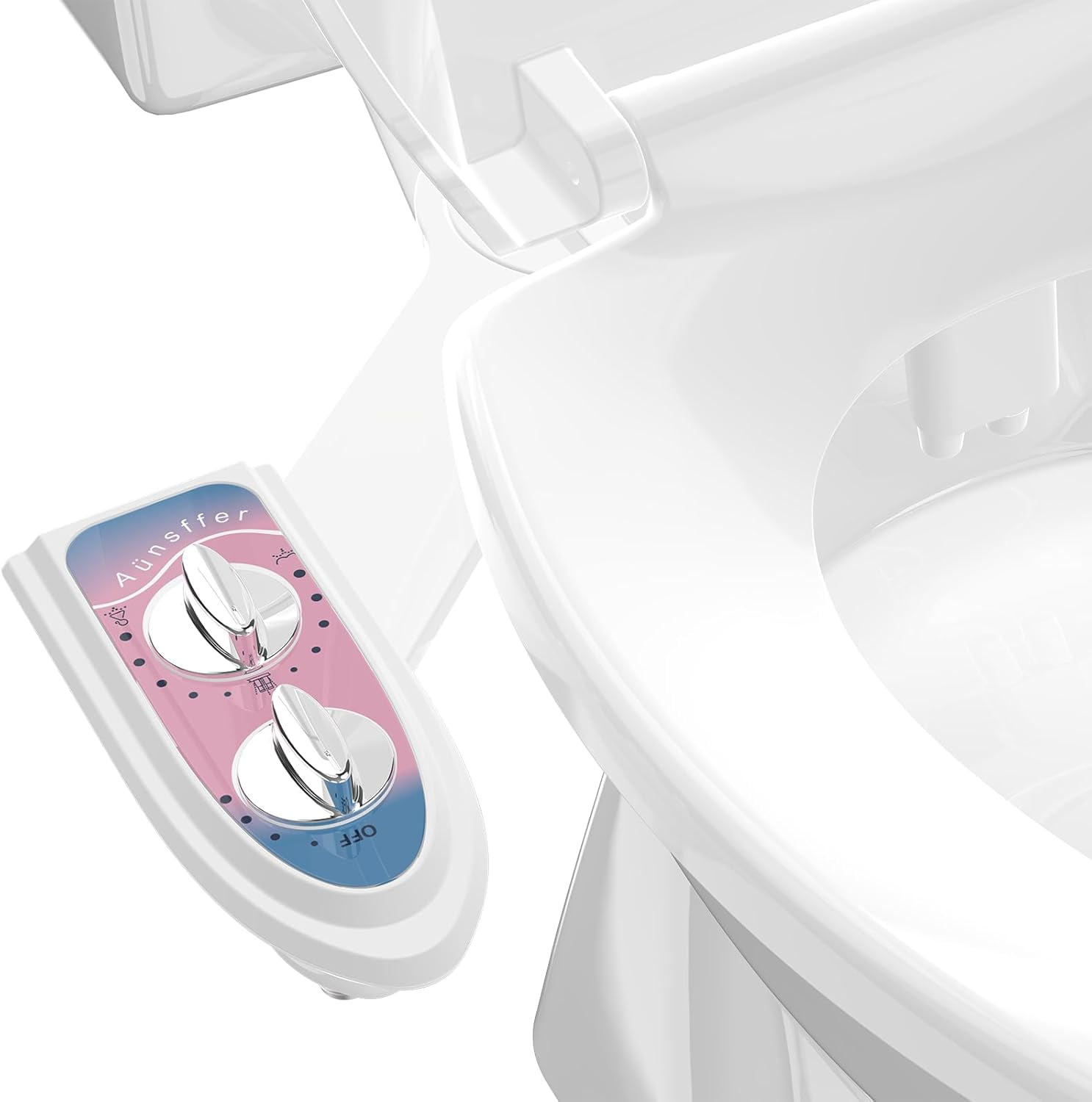 Bidet Attchment for Toilet Grey, Cold Water No-Electric, 3 Wash Modes ...