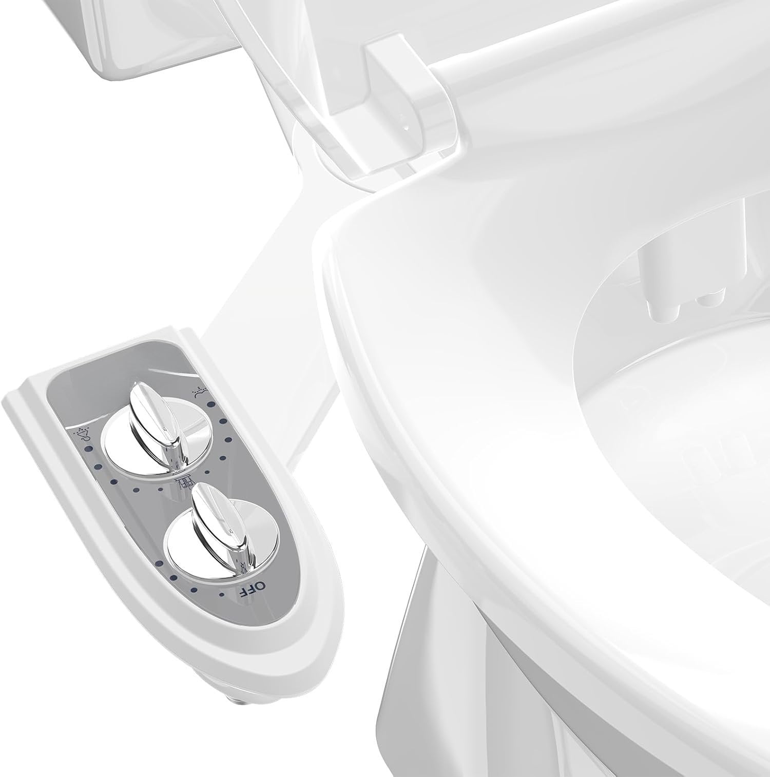 Bidet Attchment for Toilet Grey, Cold Water No-, 3 Wash Modes [Frontal ...