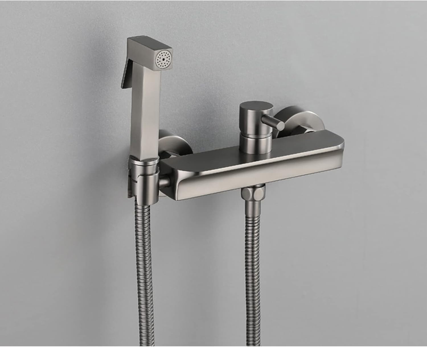 Bidet Faucet, 2 Holes Wall Mounted Toilet Sprayer Shattaf, Hot and Cold ...