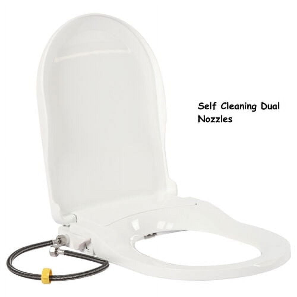 Bidet Shape-D Non Electric Toilet Seat Attachment with Dual Nozzle ...
