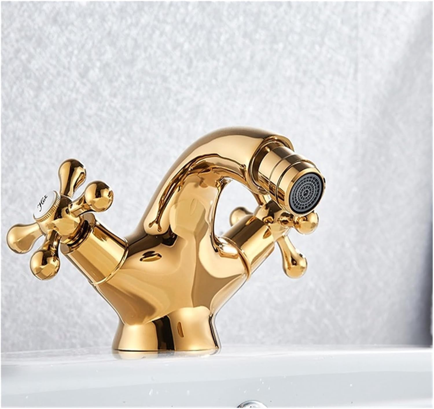 Bidet Shower Bathroom Basin Double Handle Hot and Cold Mix Antique ...