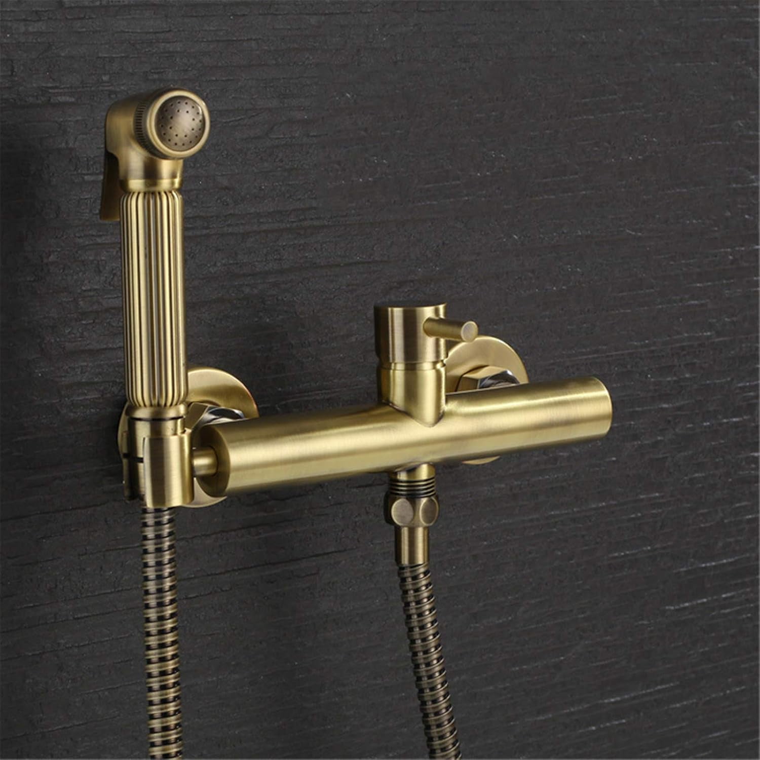 Bidet Spray Gun, Brushed Gold Toilet Bidet Tap, Hot and Cold Hygienic ...