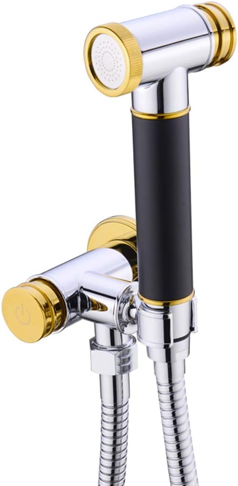 Bidet Sprayer with Single Cold Water Push Switch Portable Cloth Diaper ...