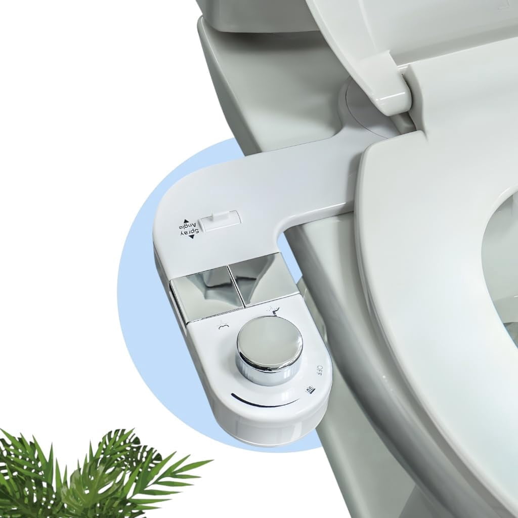 Bidet Toilet Seat Attachment Water Sprayer with Adjustable , Non ...