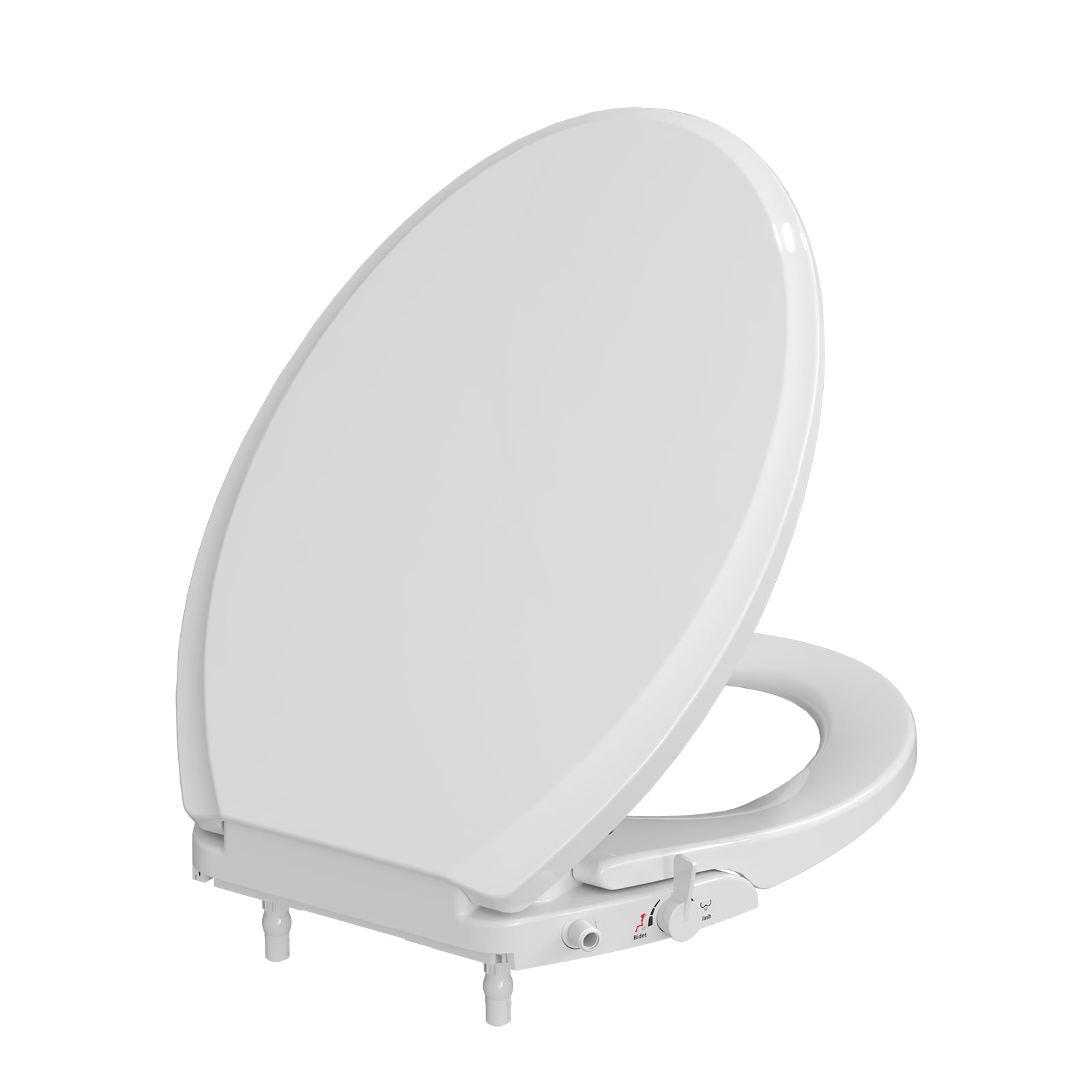 Bidet Toilet Seat with Dual Nozzle, Fits Elongated Toilets, Self-Clean ...