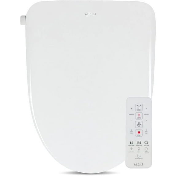 Bidet Toilet Seat in Elongated | Ultra Low Profile | Endless Warm Water ...