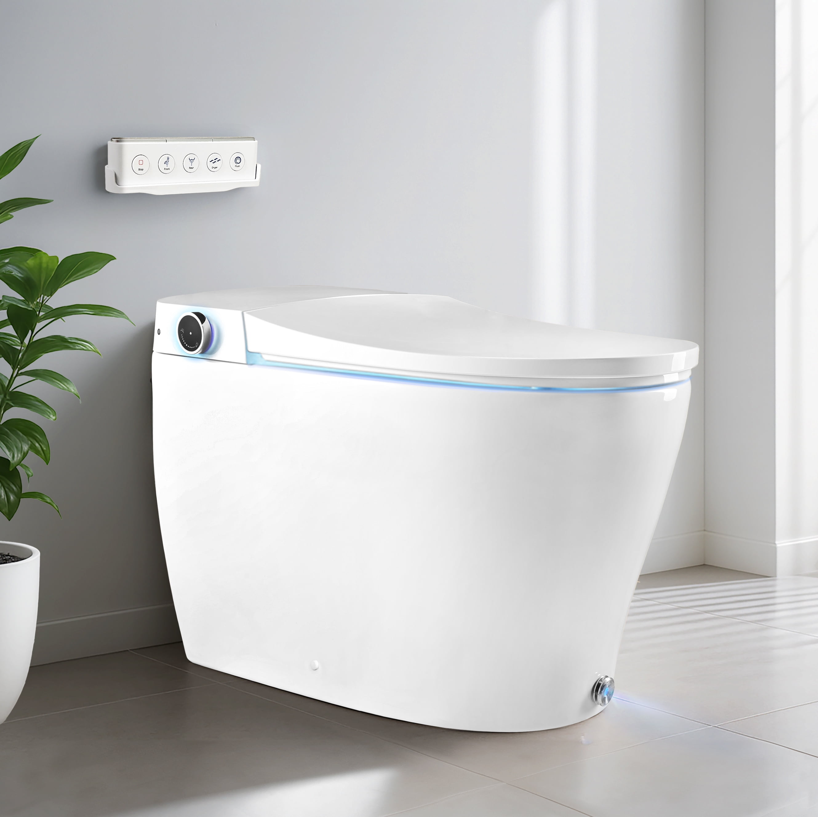 BidetMate 6000 Series Electronic Smart Toilet Seat with Warm Water ...