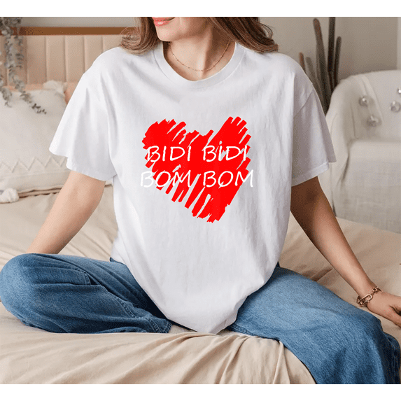Bidi Bidi Bom Bom Retro Music Lover Fun Quote Design Unisex T-Shirt ...